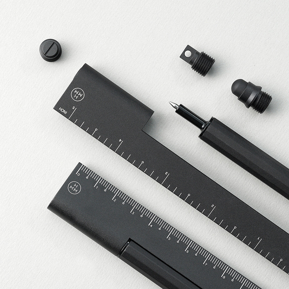 Rule/One - A sleek rollerball pen combined with stylish ruler – HMM®